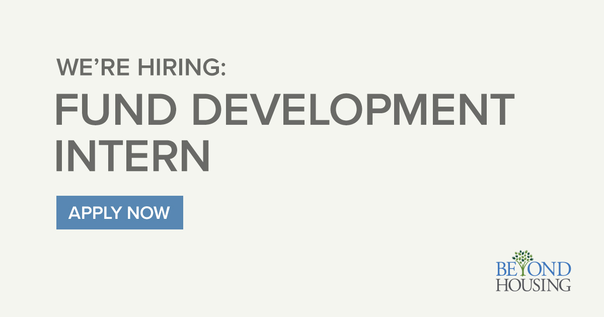 Fund Development Intern - Beyond Housing